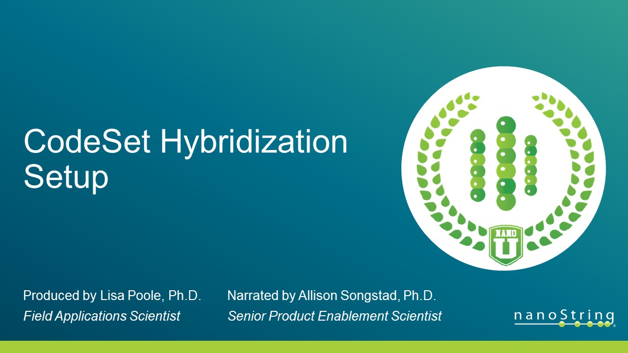 nCounter® SPRINT CodeSet Hybridization Setup