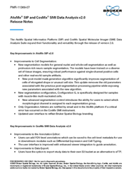 AtoMx SIP and CosMx SMI Data Analysis Release Notes for v2.0