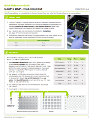 Quick Guide: GeoMx DSP NGS Readout