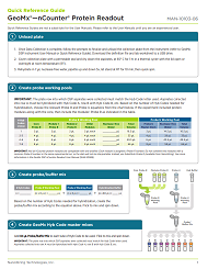 Quick Guide: GeoMx - nCounter Protein Readout