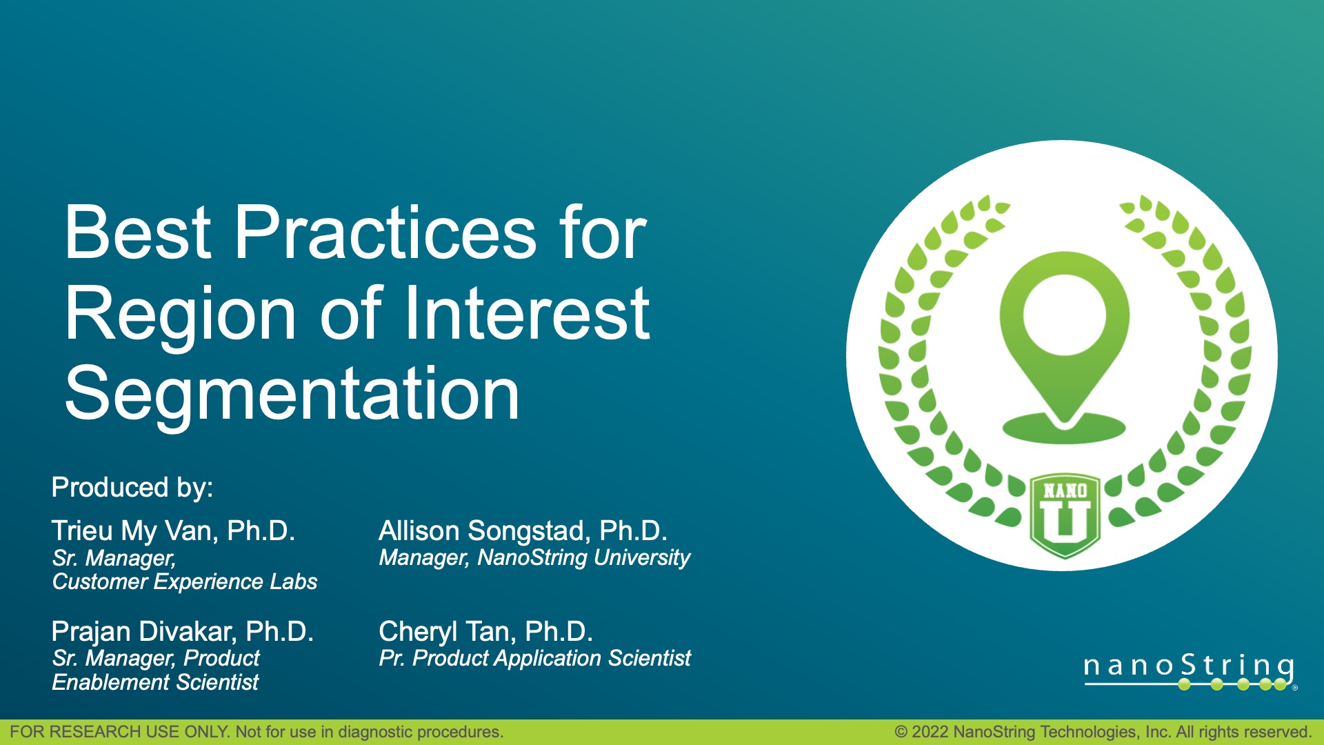 Best Practices For Region Of Interest Segmentation