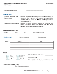CosMx SMI RNA FFPE Assay Bench Notes
