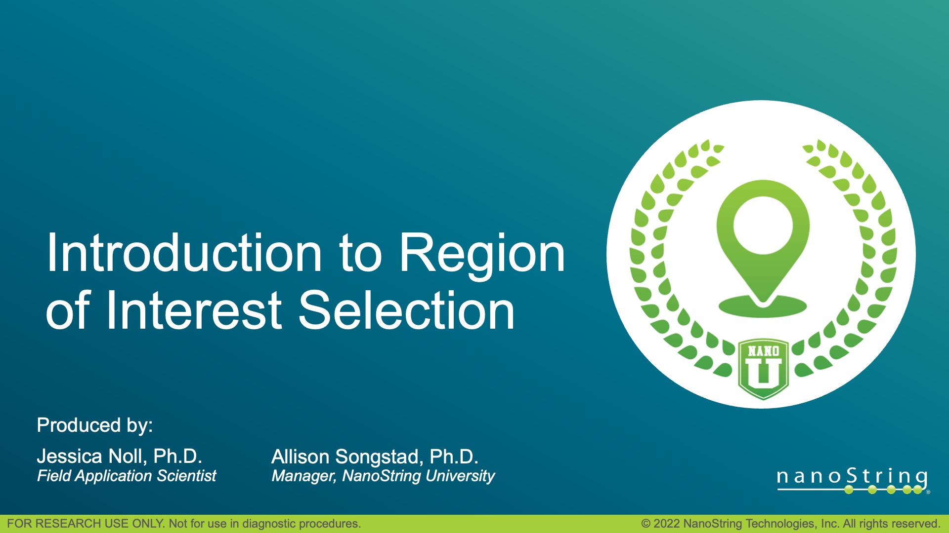 Introduction to Region of Interest Selection