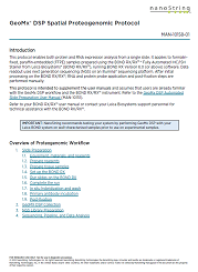 GeoMx DSP Spatial Proteogenomic Protocol