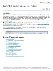 GeoMx DSP Spatial Proteogenomic Protocol