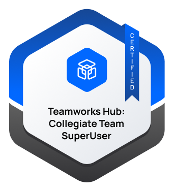 Teamworks Hub Collegiate Team SuperUser Certification
