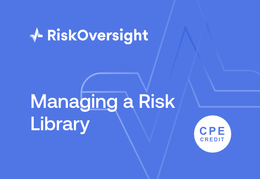 Managing a Risk Library