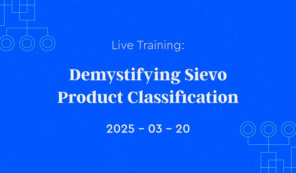 Live Training: Demystifying Sievo Classification