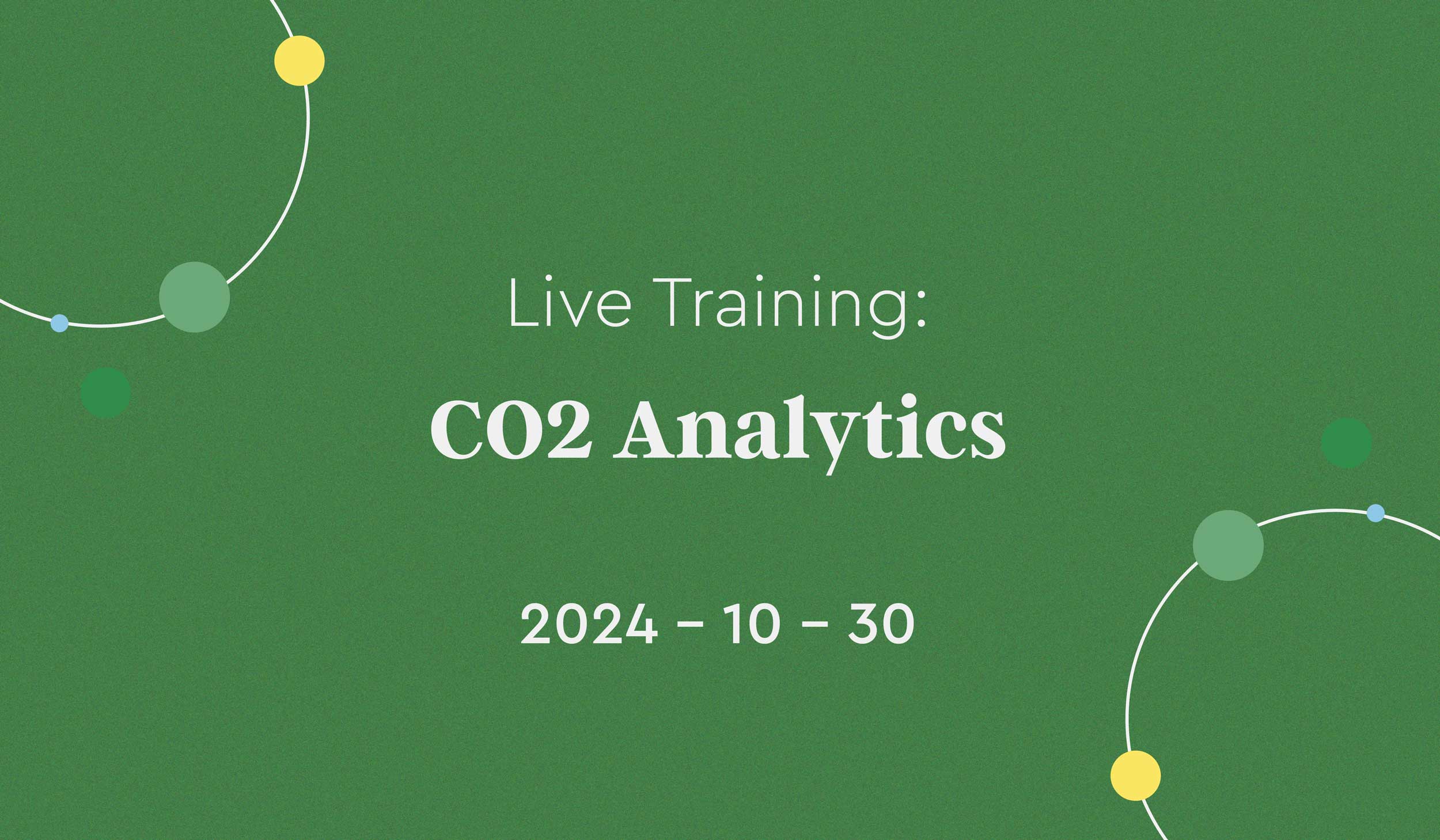 Live Training: CO2 Analytics