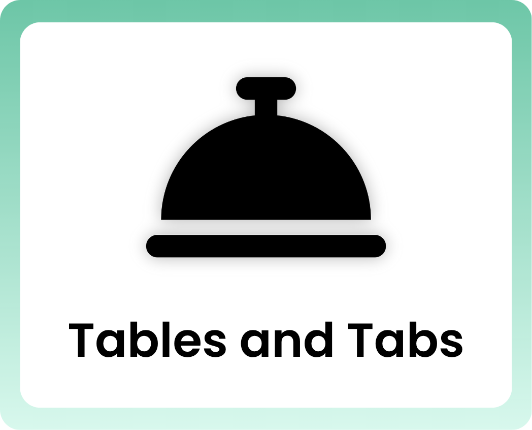 mvPOS > Tables and Tabs
