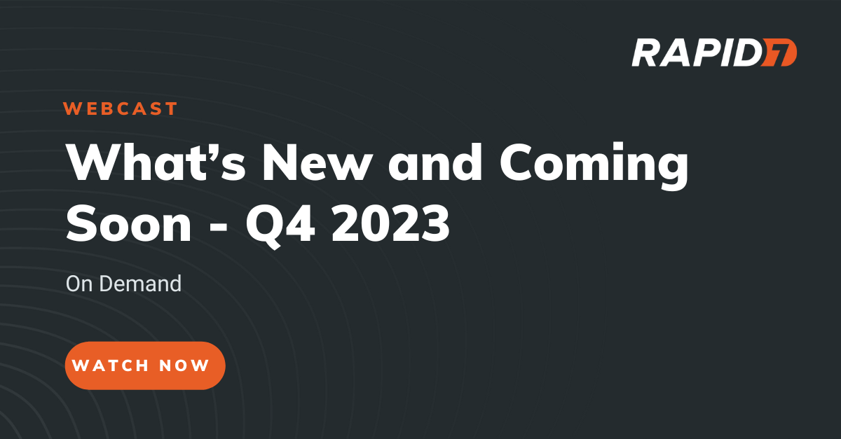 Welcome to the Rapid7 Academy