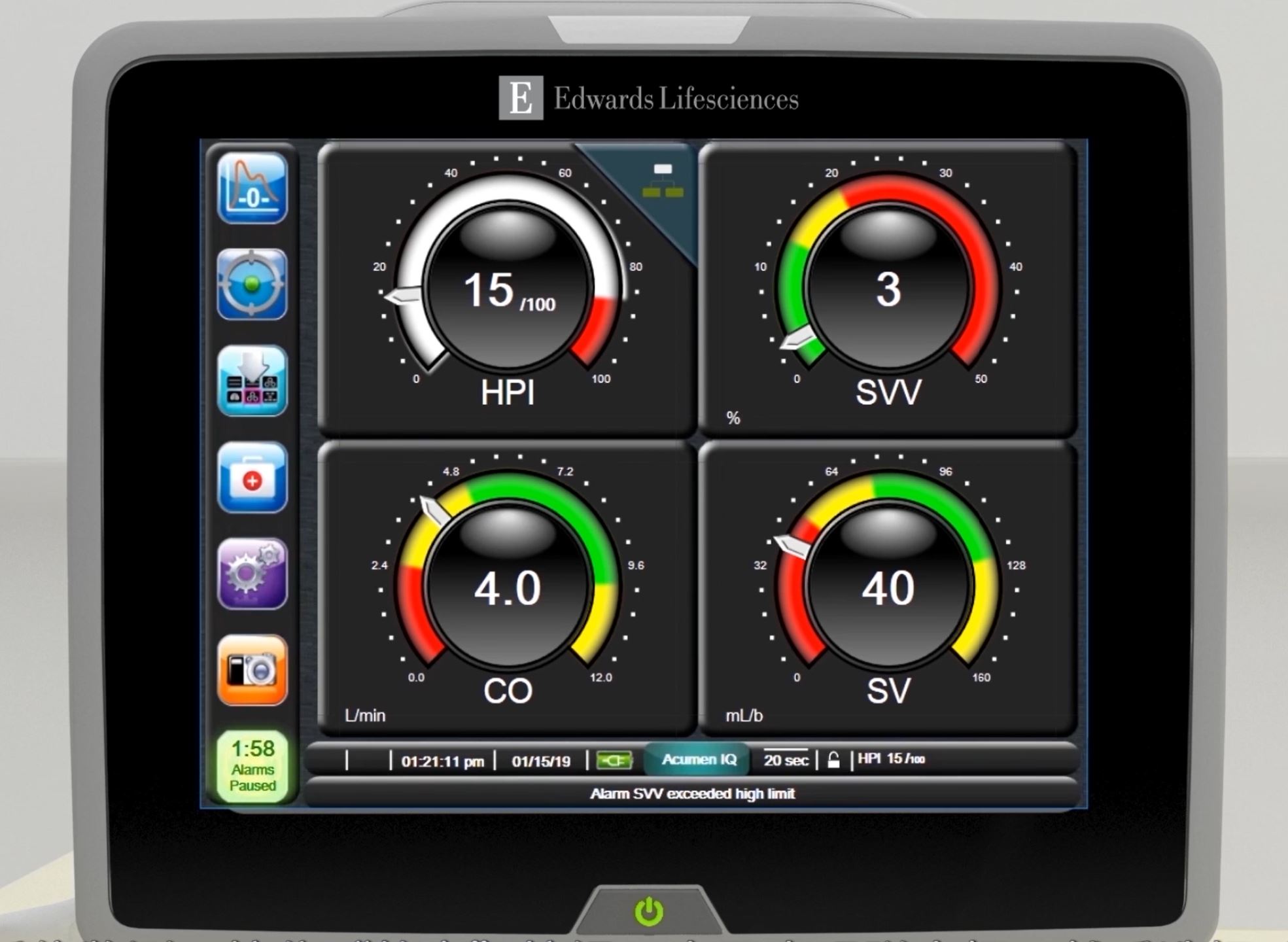 Acumen IQ心排量及压力监测传感器在HemoSphere病人监护仪上的设置指南