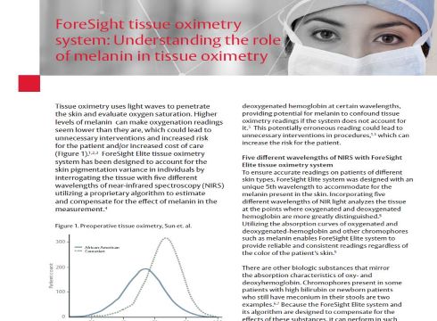 Melanin and tissue oximetry